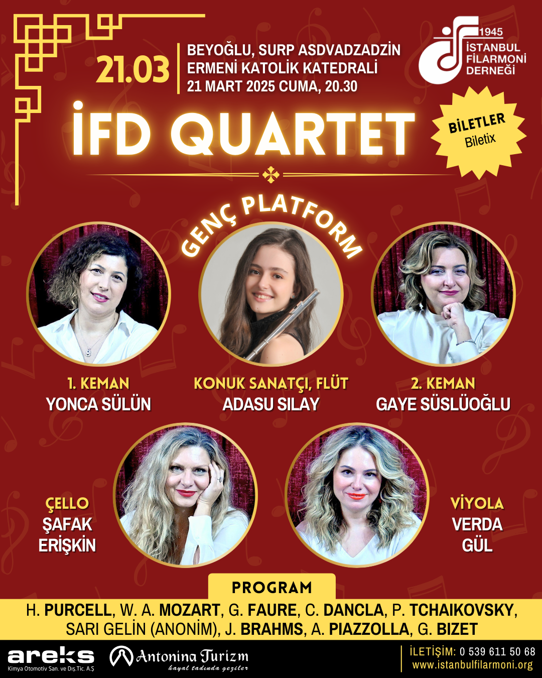 İFD Quartet, 21 Mart’ta Beyoğlu Surp Asdvadzadzin Ermeni Katolik ...